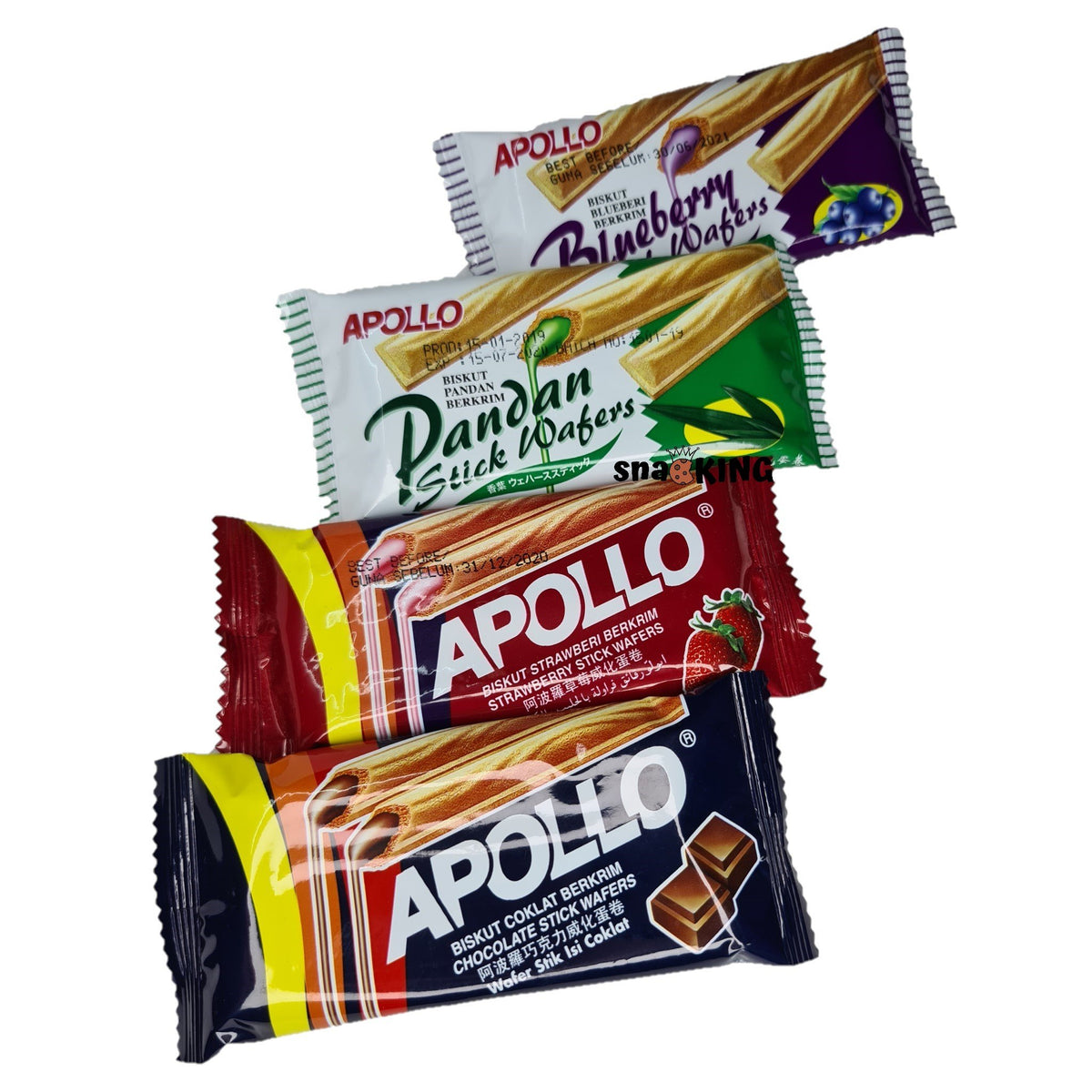 Apollo Stick Wafers (Strawberry) – snacKING Retro Biscuits