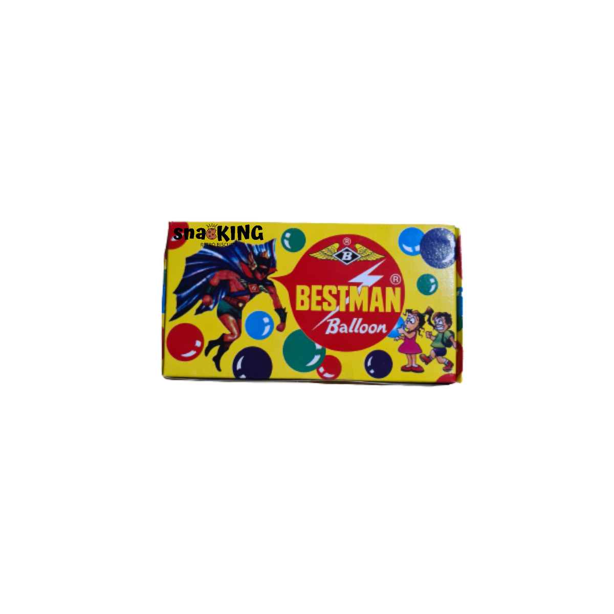 Bestman Balloon | Nostalgic Toys | snacKING Retro Biscuits