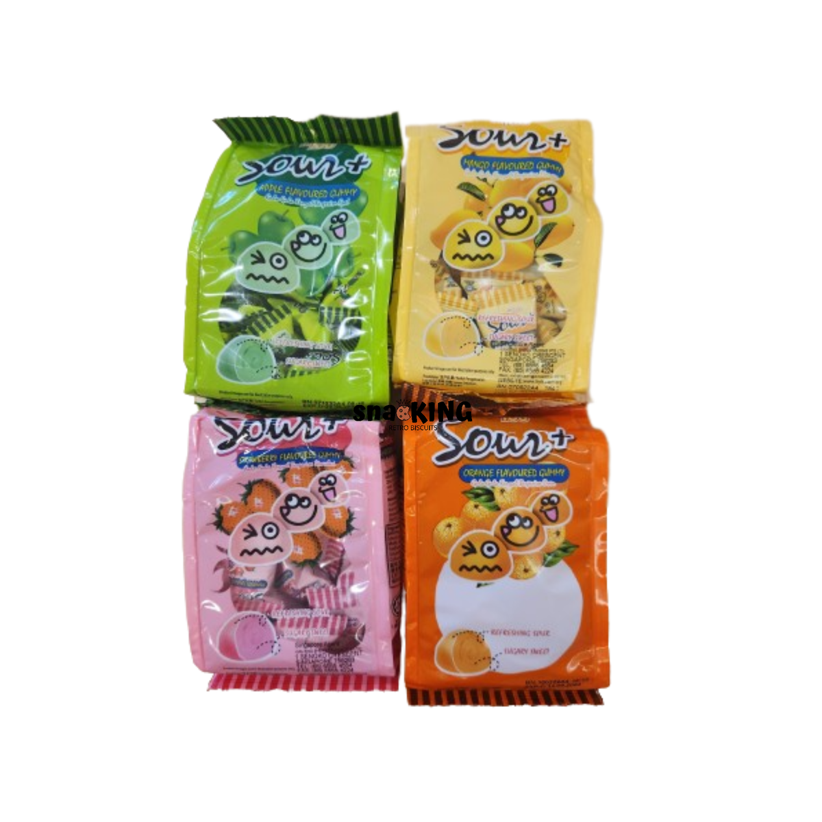 Sour+ Gummy | Nostalgic Snacks & Sweets | snacKING Retro Biscuits