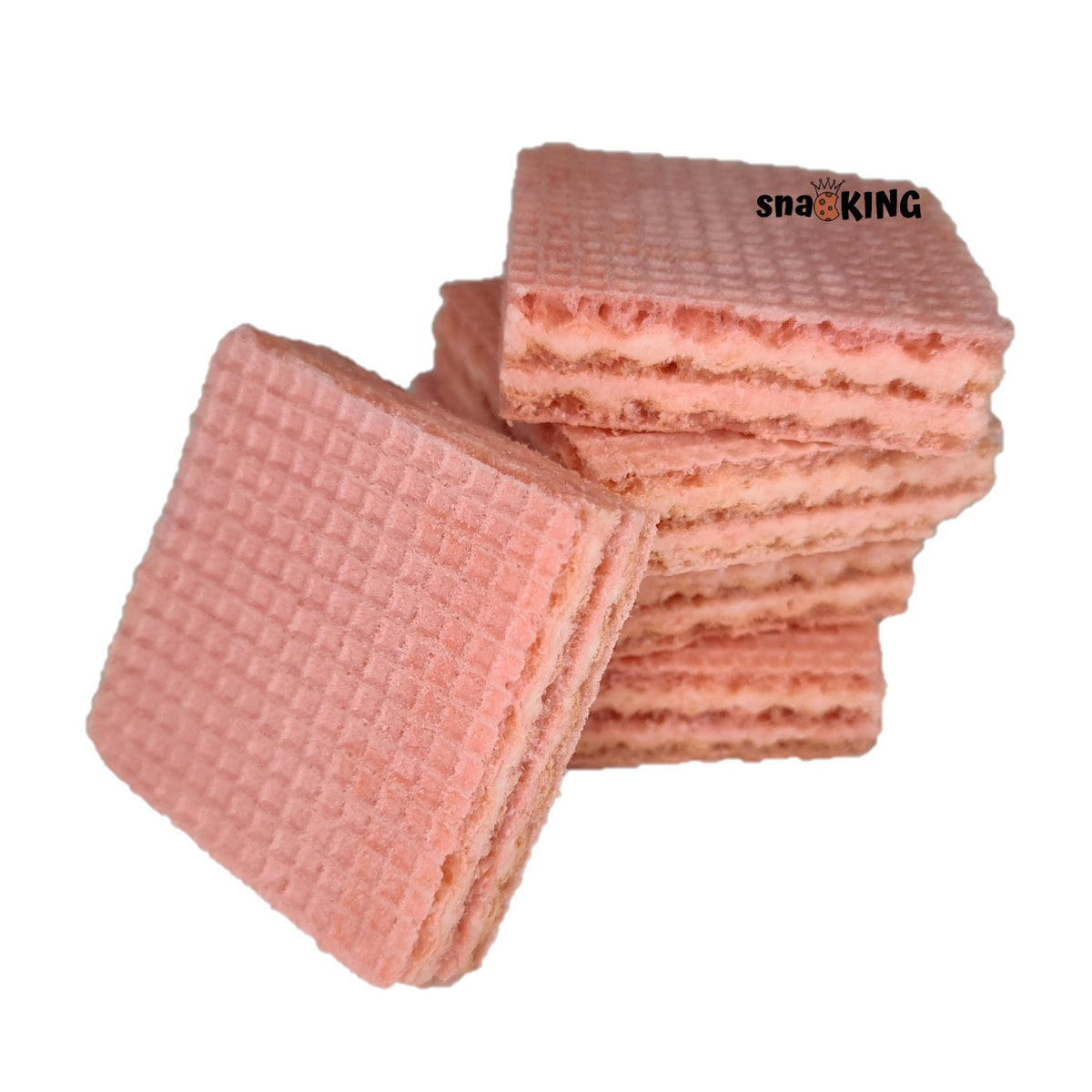 Square Wafer (Strawberry) – snacKING Retro Biscuits
